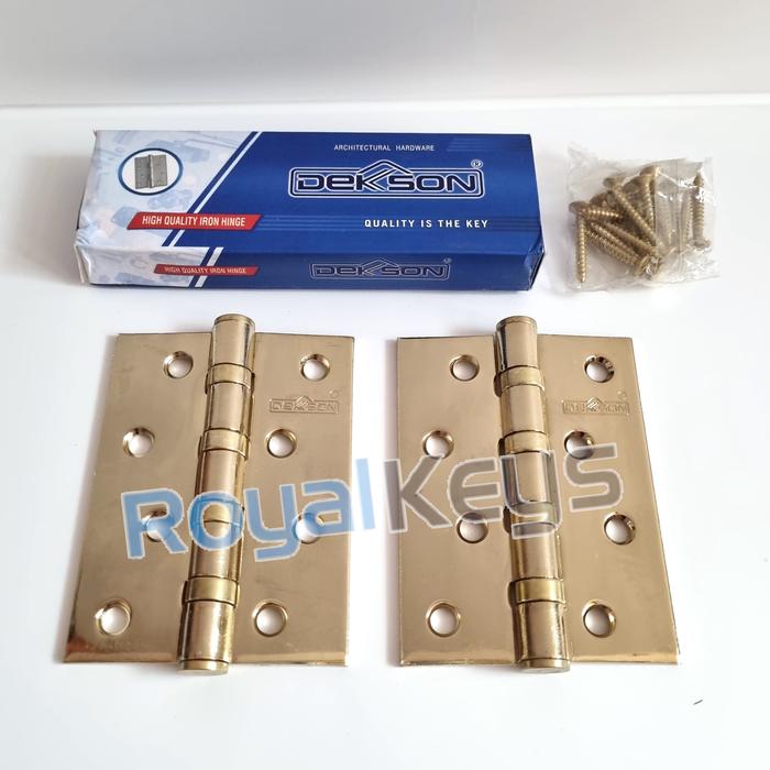 Jual Engsel Kupu Besi Pintu Iron Hinge Dekson Dekkson ES IR 4X3X3MM 4BB ...