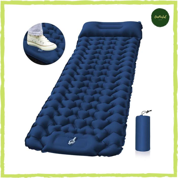 Promo Kasur Matras Angin Pompa Inflatable Bed Rhombus Sleeping Bag ...