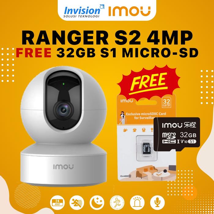 Jual Imou Ranger S2 4MP Wifi IP Camera Cctv Indoor Rotate Two Way Talk ...