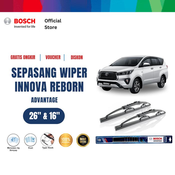 Promo Bosch Sepasang Wiper Mobil Toyota Kijang Innova Reborn Advantage