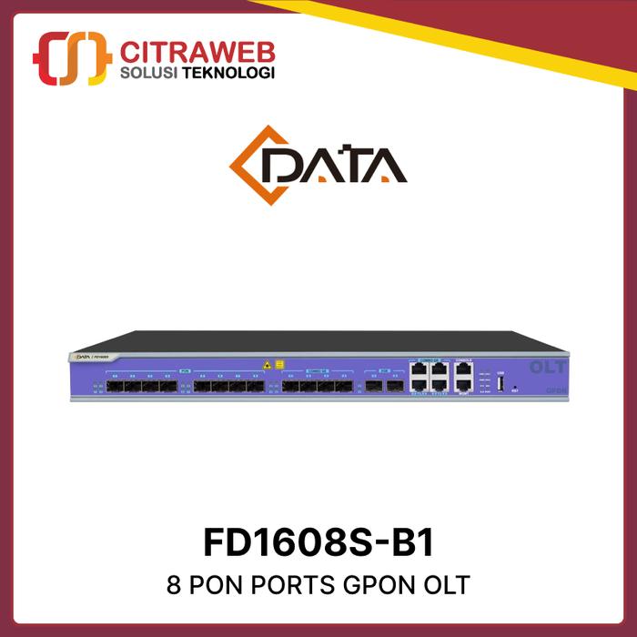 Jual C-DATA GPON OLT FD1608S-B1 8PON 4COMBO 2SFP+ cdata FD1608S uplink 4xge/4sfp 2sfp+ 1:128 ...