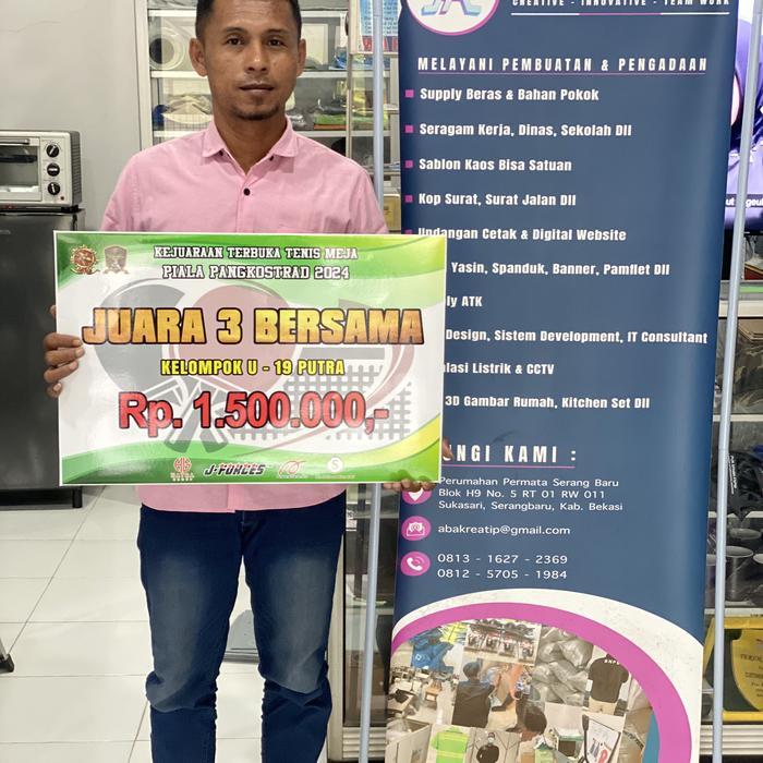 Jual Giant Check / Papan Simbolis Ukuran 60x40 cm - Kab. Bekasi - Aba ...