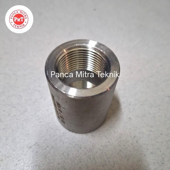Jual 1/2" inch Socket / Coupling Stainless SS304 Class 3000 Drat NPT ...