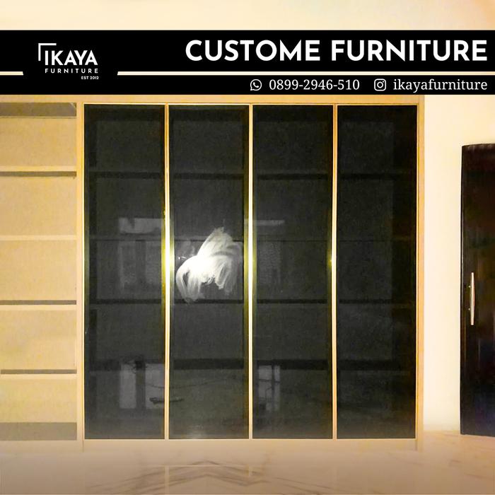 Jual Lemari baju frame alumunium / lemari pakaian custom / lemari baju ...