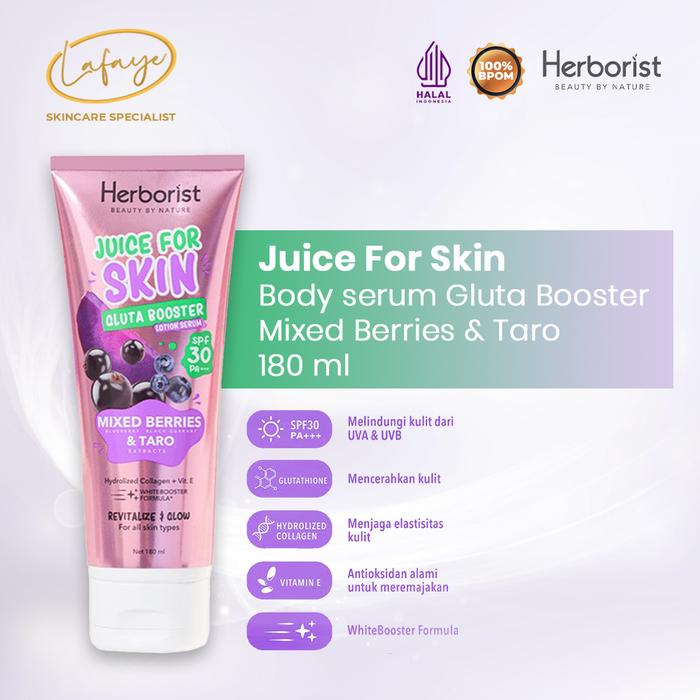Promo Herborist Juice For Skin Body Serum Lotion / Face Scrub / Gluta ...