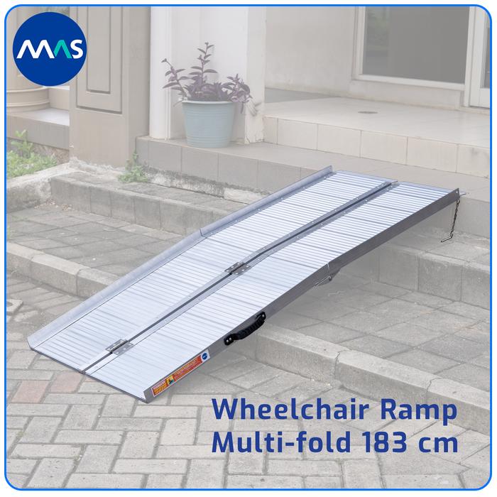 Jual MAS Wheelchair Ramp / Jalur Landai Kursi Roda - Multi-fold 183cm ...