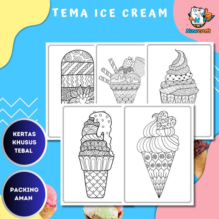 Jual Nuwcraft KERTAS MEWARNAI / COLORING / KERTAS GAMBAR / MEWARNAI ICE ...