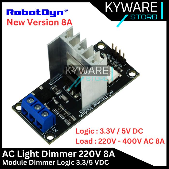 Jual AC Light Dimmer Robotdyn Module 1 Channel 220V 110V logic 5V 3.3V ...