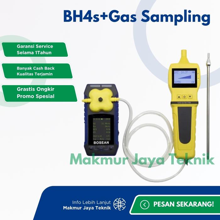 Jual Gas Detector 4 In 1 Dan Sampling Pump Bosean BH4s O2 CO H2S LEL BH-4S - Jakarta Barat ...