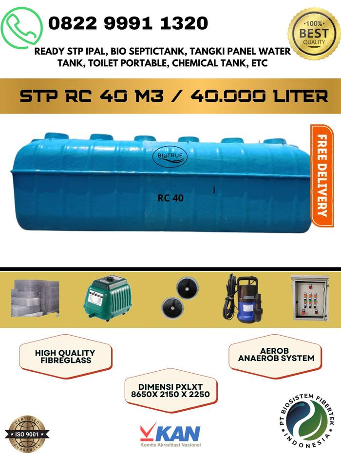 Jual STP Biotech Tipe RC 40. 40 M3/40.000 liter, Septic Tank,,Biotech ...