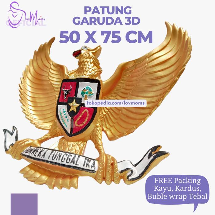 Jual Hiasan Dinding Garuda Pancasila 3 Dimensi Fiber Lambang Negara ...