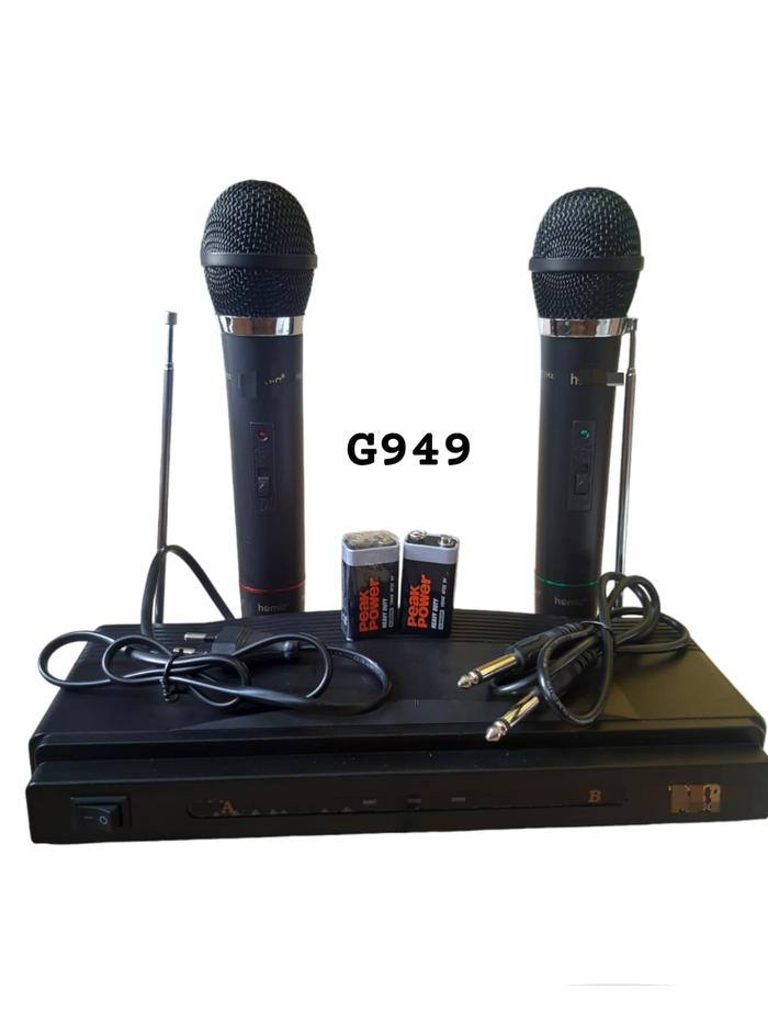 Jual G949 MIK MIKROFON MIK MIX DUAL MICROPHONE VOCAL MICROPHONE MIC ...
