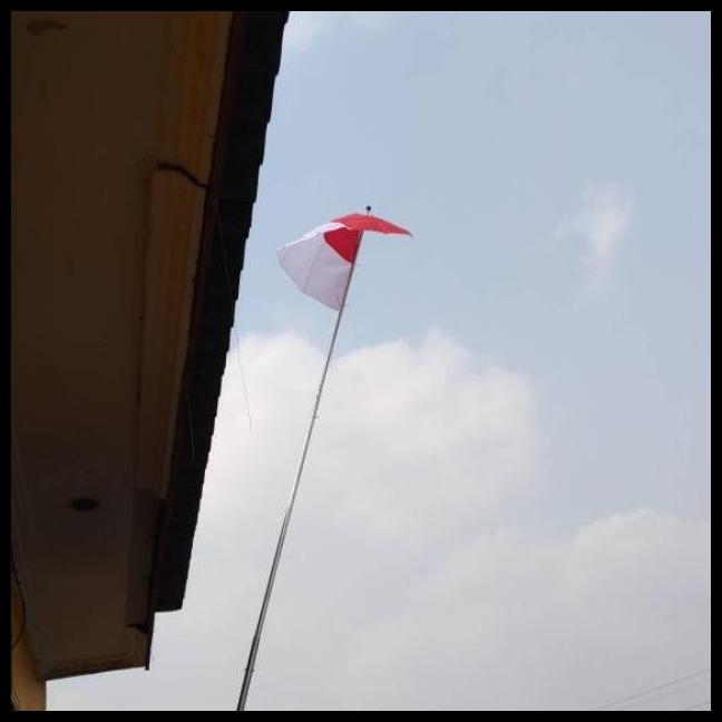 Jual Bendera Tiang Bendera Merah Putih 4 Meter Galvanis Tahan Karat ...