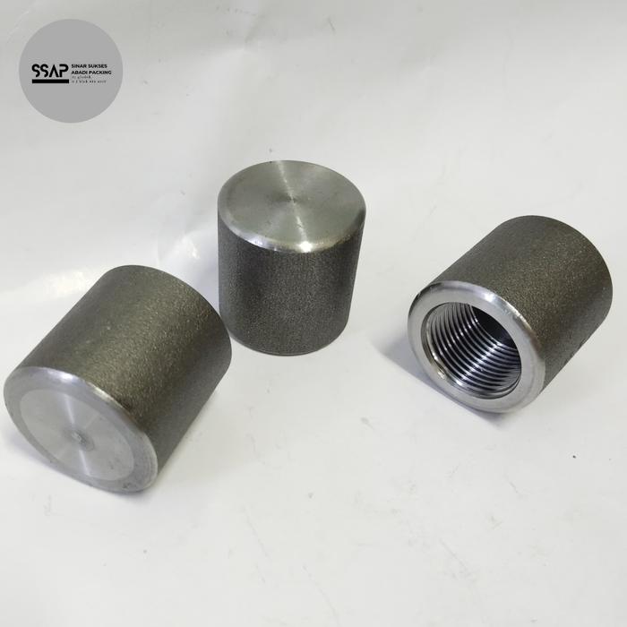 Jual Dop besi class 3000 NPT drat 1/2" inch / DN15 End Cap Carbon steel ...