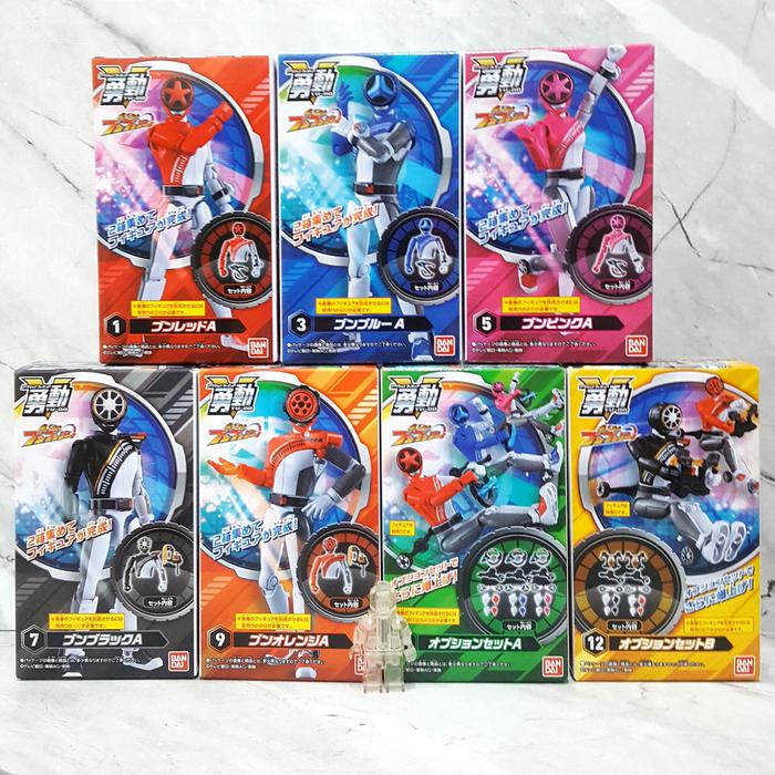 Promo Bakuage Sentai Boonboomger YU-DO • Bun Red • Blue • Pink • Black ...