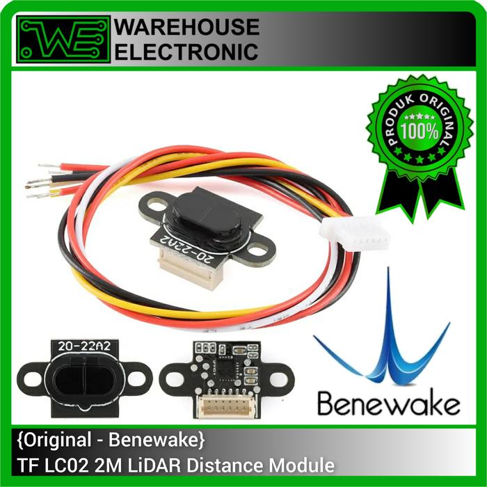 Jual TF LC02 2 Meter LiDAR Sensor Module Benewake TF-LC02 ToF Distance ...
