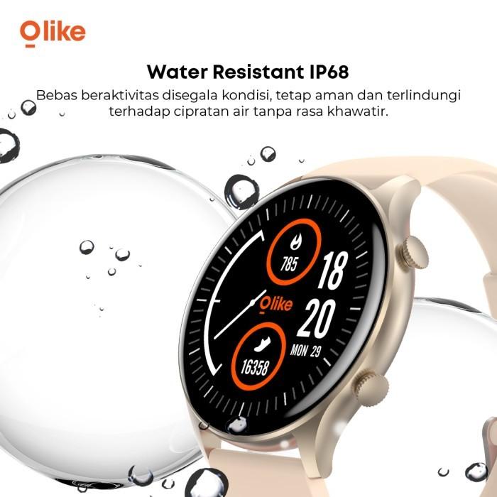 Jual OLIKE Jam Tangan Smartwatch FW2 Bluetooth Call - GOLD - Kota ...