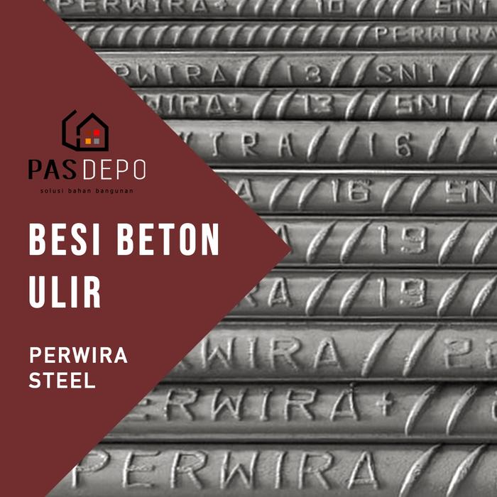 Jual Besi Beton SNI Ulir 13 mm PERWIRA TS420B Tekuk / Lurus - Jakarta ...