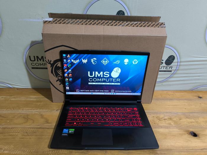 Jual MSI GF63 Thin 10UC Intel Core i5-11400H RAM 8GB SSD 512GB RTX 3050 ...