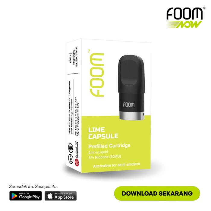 Jual PREFILLED CARTRIDGE FOOM X - Lime Capsule - Jakarta Selatan - FOOM ...