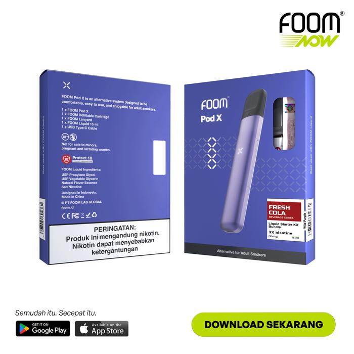 Jual FOOM POD X BUNDLING LIQUID (WILD PURPLE FRESH COLA 15ML) - Jakarta ...