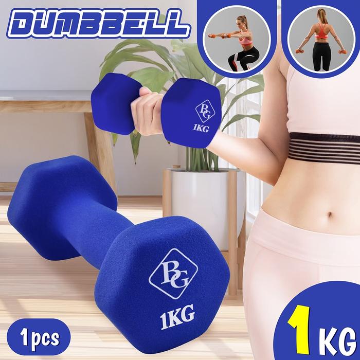 Promo BGsport NEOPRENE MINI DUMBBELL / BARBEL CAST IRON 4KG - 1 Pcs ...