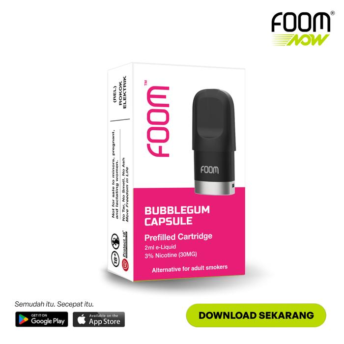 Jual PREFILLED CARTRIDGE FOOM X - Bubble Gum Capsule - Jakarta Selatan ...