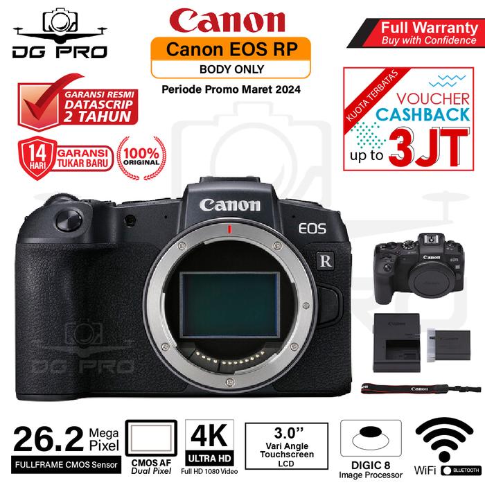 Jual Canon EOS RP Mirrorless Digital Camera Body Only EOS RP BO - EF ...