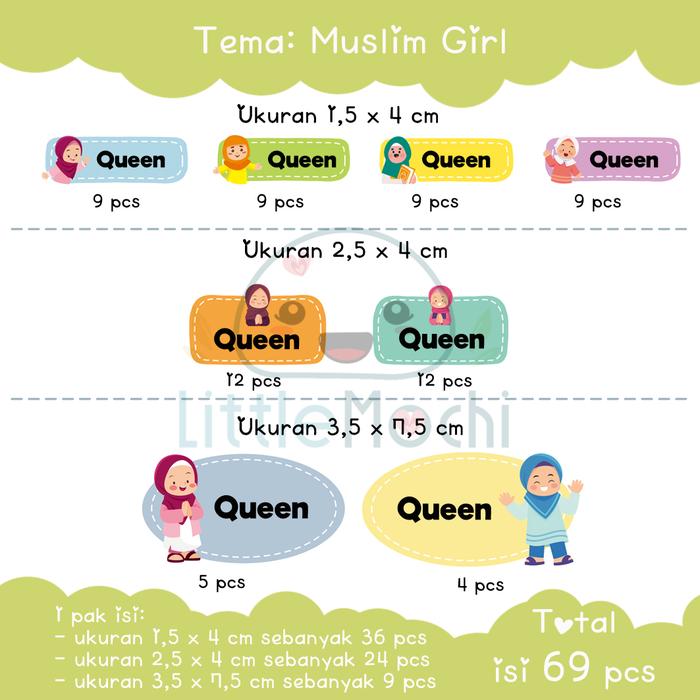 Jual Sticker label nama anak custom / Stiker nama anak / stiker nama ...