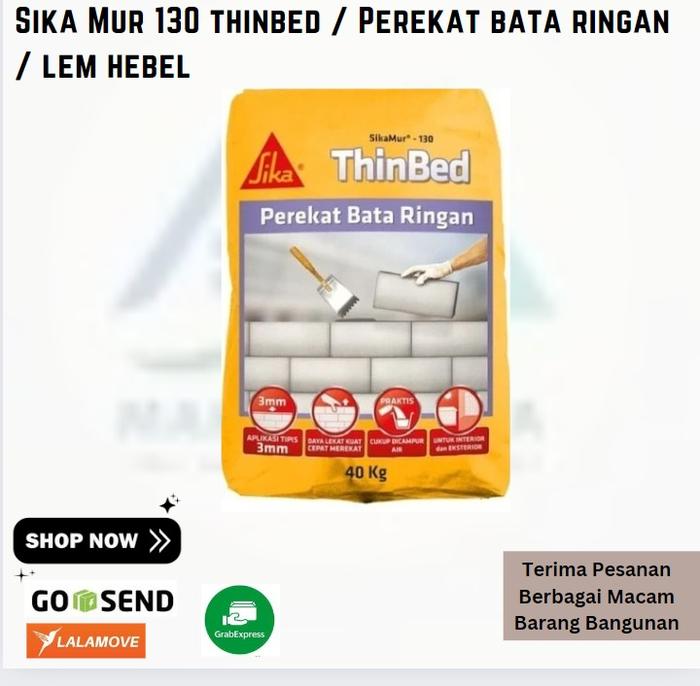 Jual Sika Mur 130 thinbed / Perekat bata ringan / lem hebel - Jakarta ...