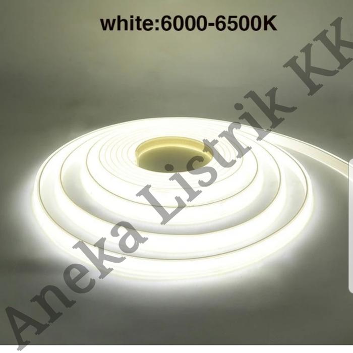 Jual LAMPU LED STRIP COB 220V 100M FLEXIBLE OUTDOOR PUTIH 6500K NATURAL ...