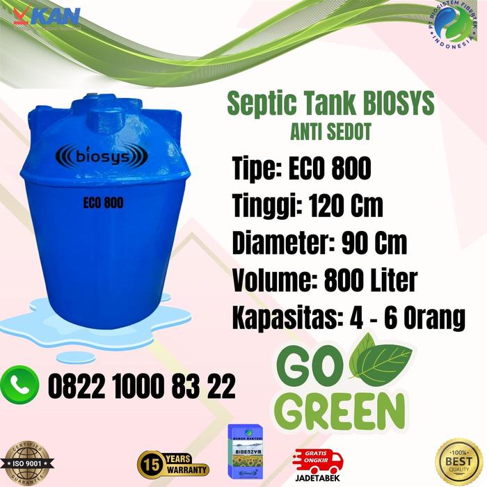 Jual Septic tank Bio Tipe Eco 800 liter, biofil, biosung, Biotechno ...
