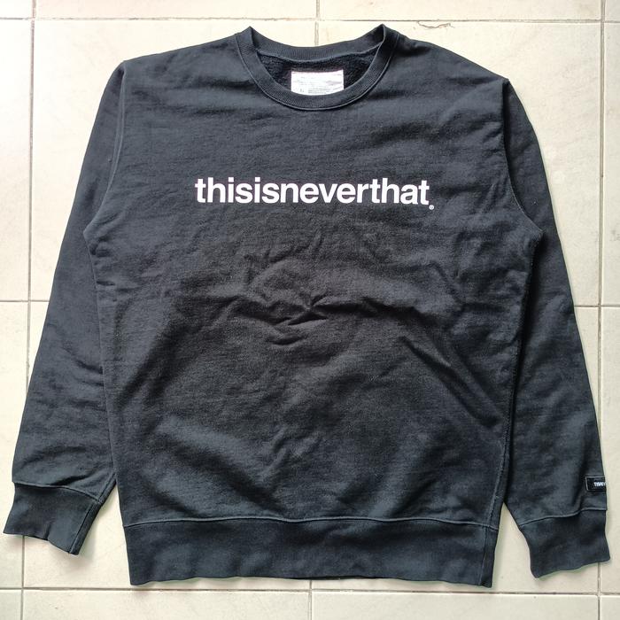 Jual Crewneck Thisisneverthat Black XL Second Original - Kota Tangerang - Rays Warehouse_Tng ...