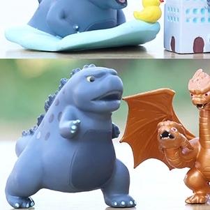 Jual Monster Kaiju Godzilla King Ghidorah Mini Series Chibi Figure ...