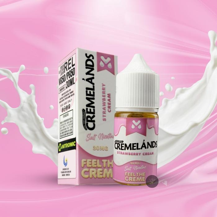 Jual Cremelands Strawberry Cream Salt Nic 30ML by Move Juice - Liquid ...