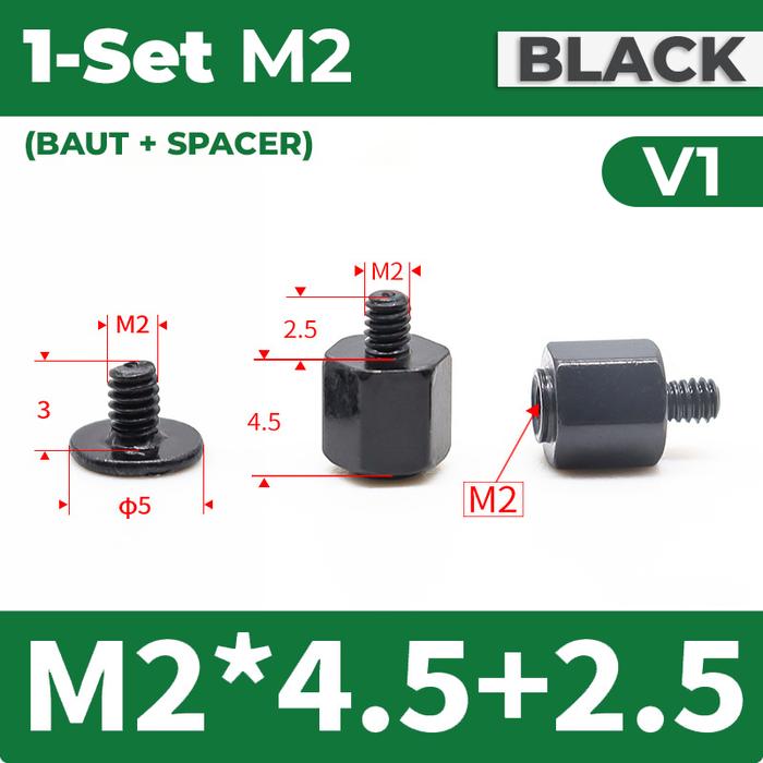 Jual Baut SSD M.2 SATA NVMe SSD M2 NVME Screw Sekrup Mur Stainless ...