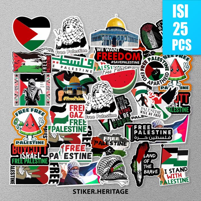 Jual Stiker Sticker PALESTINE untuk laptop case tumbler stiker laptop ...