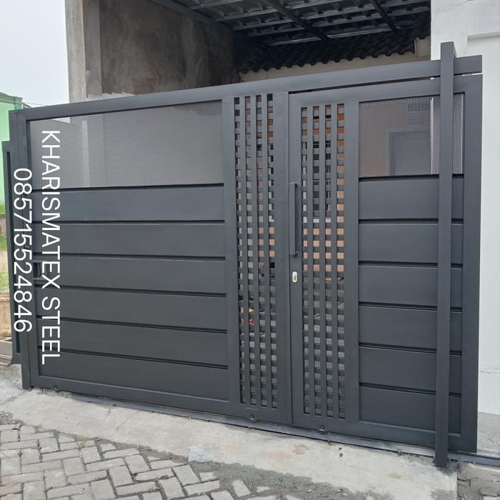 Jual pagar double sliding minimalis modern - Kota Tangerang Selatan ...