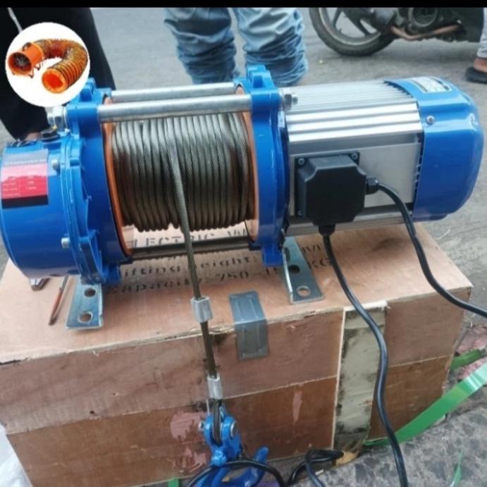 Jual Electric winch/katrol listrik wire rope hoist 3 phase 1500kg x20 ...