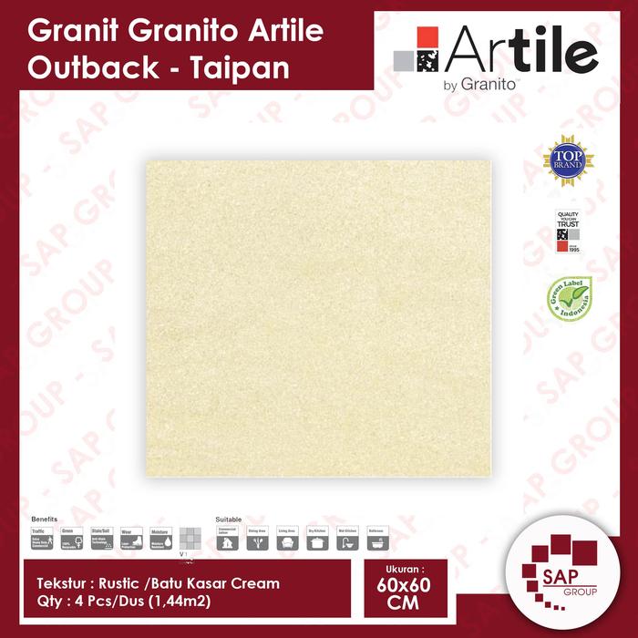 Jual Granit Granito Artile Batu Kasar Kream - Taipan 60x60 cm - Kota Bandung - SAP BUILDING ...