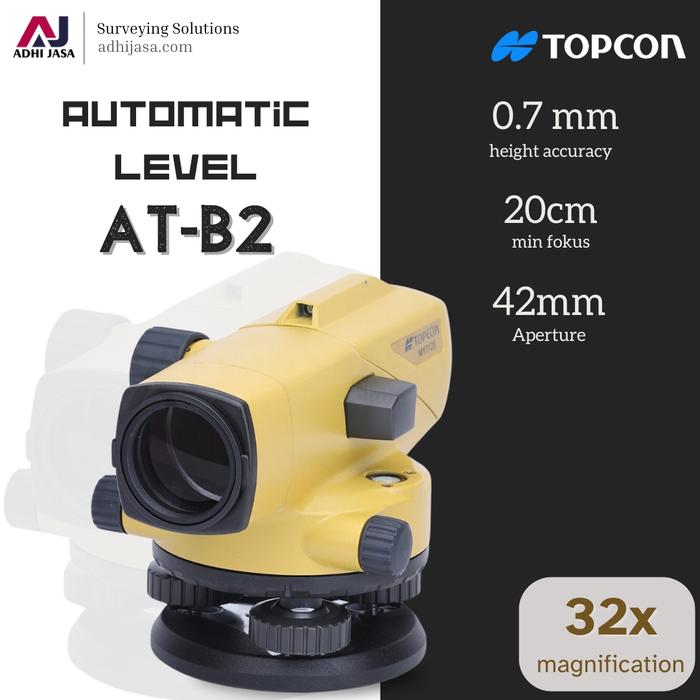 Jual Waterpass Topcon AT-B2 Automatic Level Topcon ATB2 - N324 N322 ...