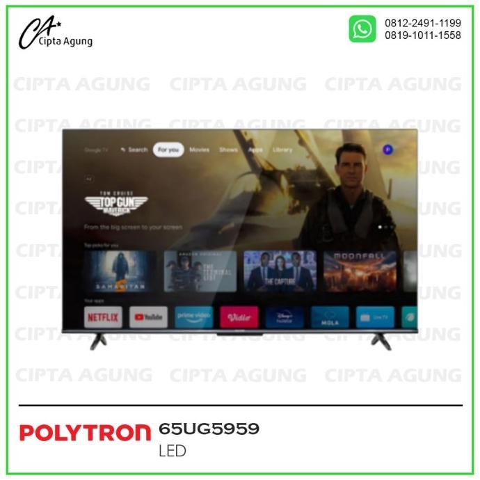 Jual Include PPN# LED TV 65 INCH SMART GOOGLE TV POLYTRON UHD PLD ...
