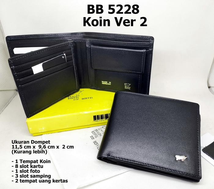 Jual Dompet Pria Braun Buffel BB 5228 Koin Model Tidur Kulit Import ...