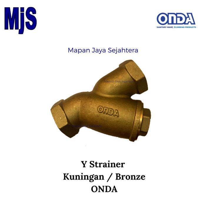 Jual Strainer Screw ONDA Dia. 2" / Y Strainer Drat Kuningan (Brass ...