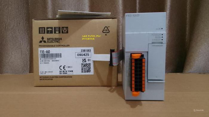 Jual PLC Mitsubishi FX5-4AD FX5 4AD FX54AD analog input module FX5U ...