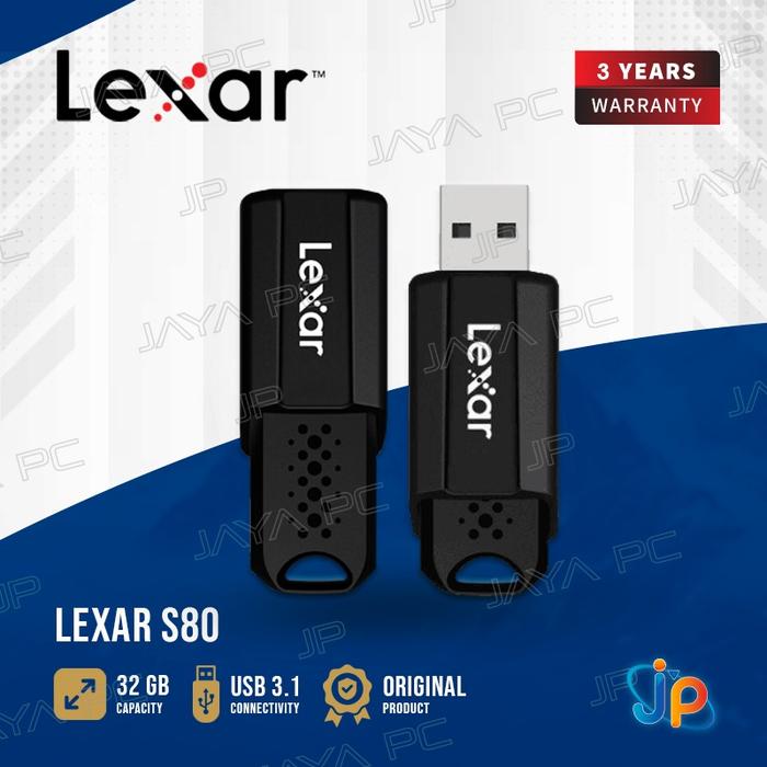 Jual FlashDisk Lexar S80 Jumpdrive 32GB - Flash Disk 32 GB USB 3.1 ...