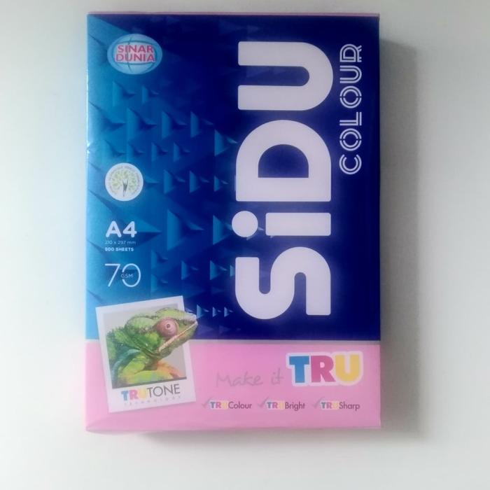 Jual kertas HVS A4 70 gram warna pink merah muda harga promo terbatas ...