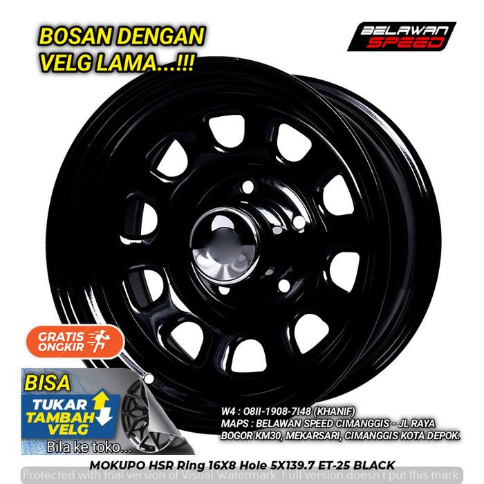 Jual VELG MOBIL RACING RING 16 HSR MOKUPO R1 UNTUK Suzuki Escudo Grand Escudo Jimny Jimny Sierra ...