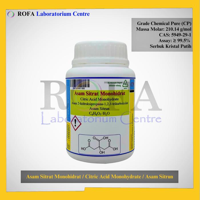 Jual Asam Sitrat Monohidrat / Citric Acid Monohydrate / C6H8O7 CP 500 ...
