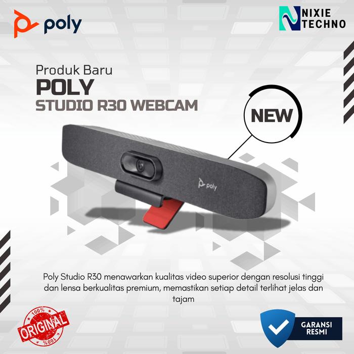 Jual Poly Studio R30 Webcam Video Bar 4K Original - Garansi Resmi ...